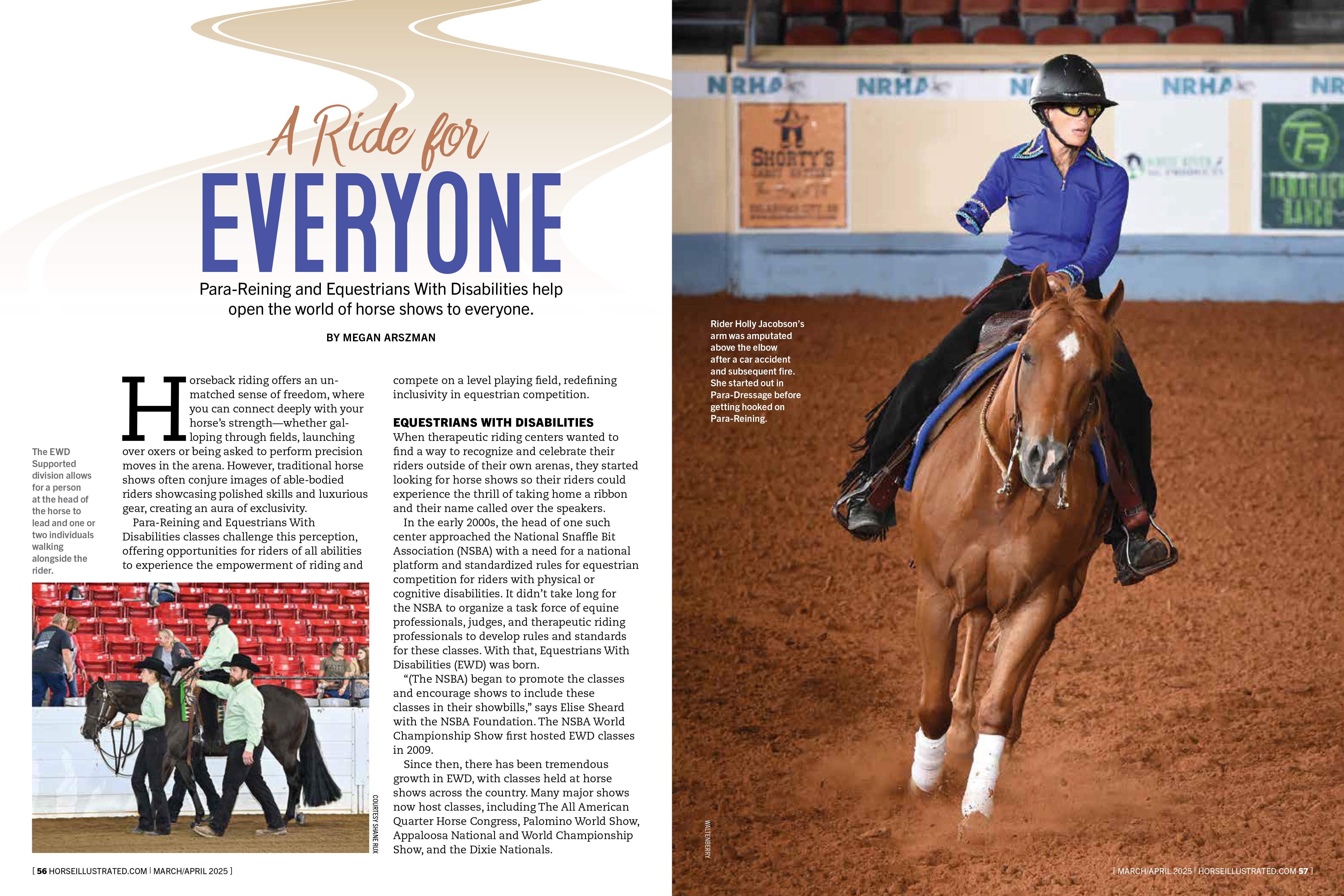 A Ride for Everyone: Para-Reining and Equestrians with Disabilities ...